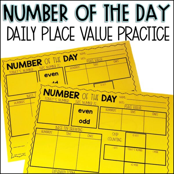 Number of the Day Template - Made By Teachers