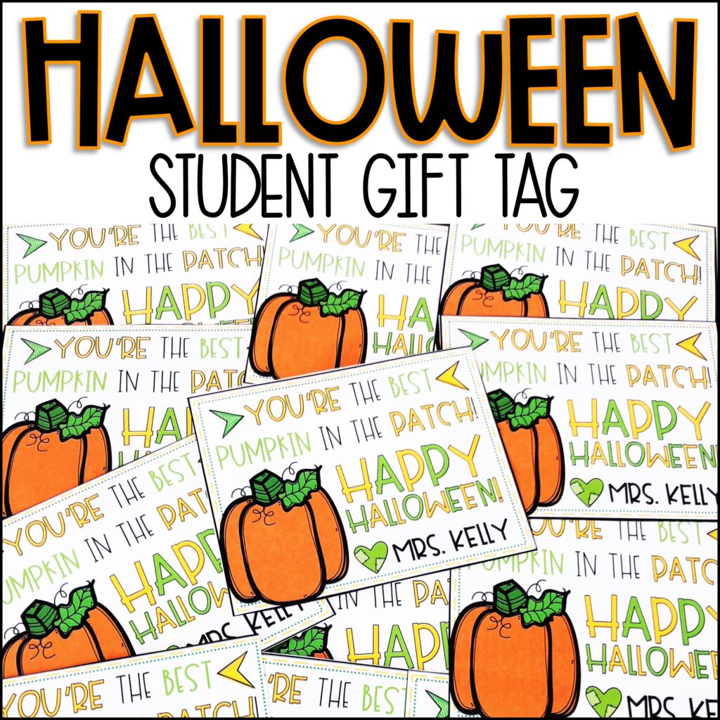 Halloween Gift Tag for Students - Made By Teachers