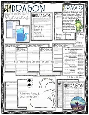My Pet Dragon Narrative Writing Prompt and Activity - Made By Teachers