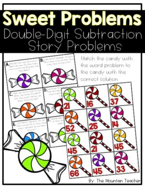 2 Digit Subtraction with Regrouping Word Problems Activity | Math ...