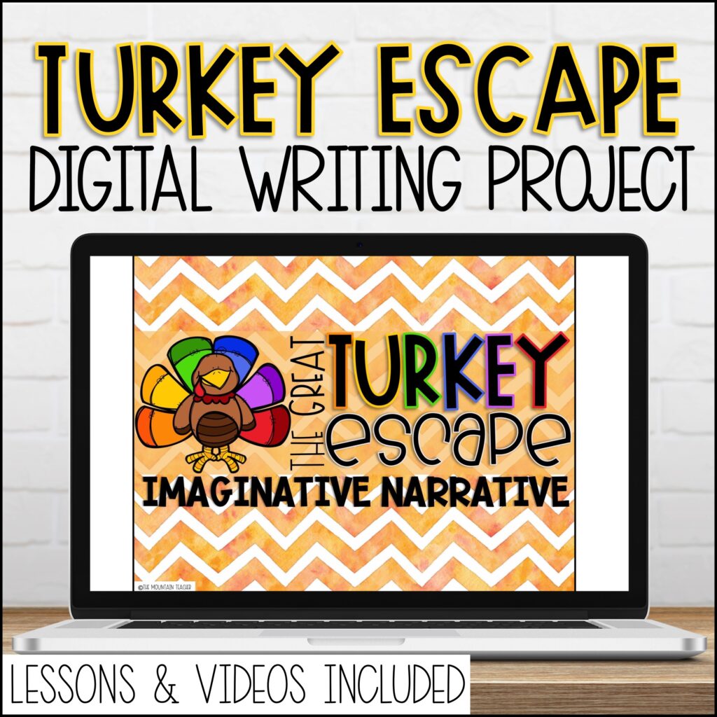 Digital Thanksgiving Google Slides Narrative Writing Prompt and Videos ...