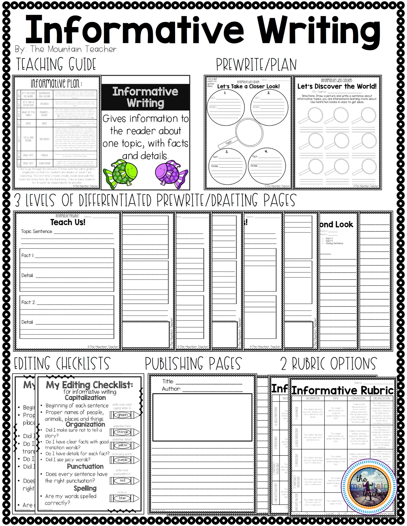 2nd Grade Common Core Year Long Writing Templates | Made By Teachers