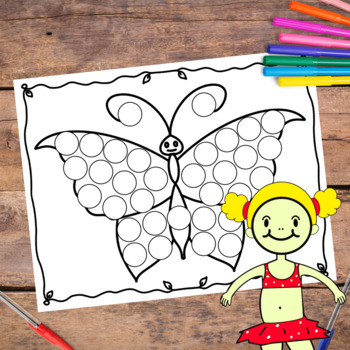 20 Butterflies Dot Markers Printables |Spring Coloring Pages | Made By ...