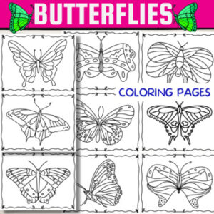 Spring Theme Butterfly Coloring Pages For Kids HQ | Made By Teachers