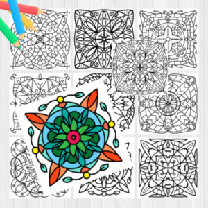 14 Wondeful Mandala Coloring Pages "Mental Health Awareness" - Made By ...