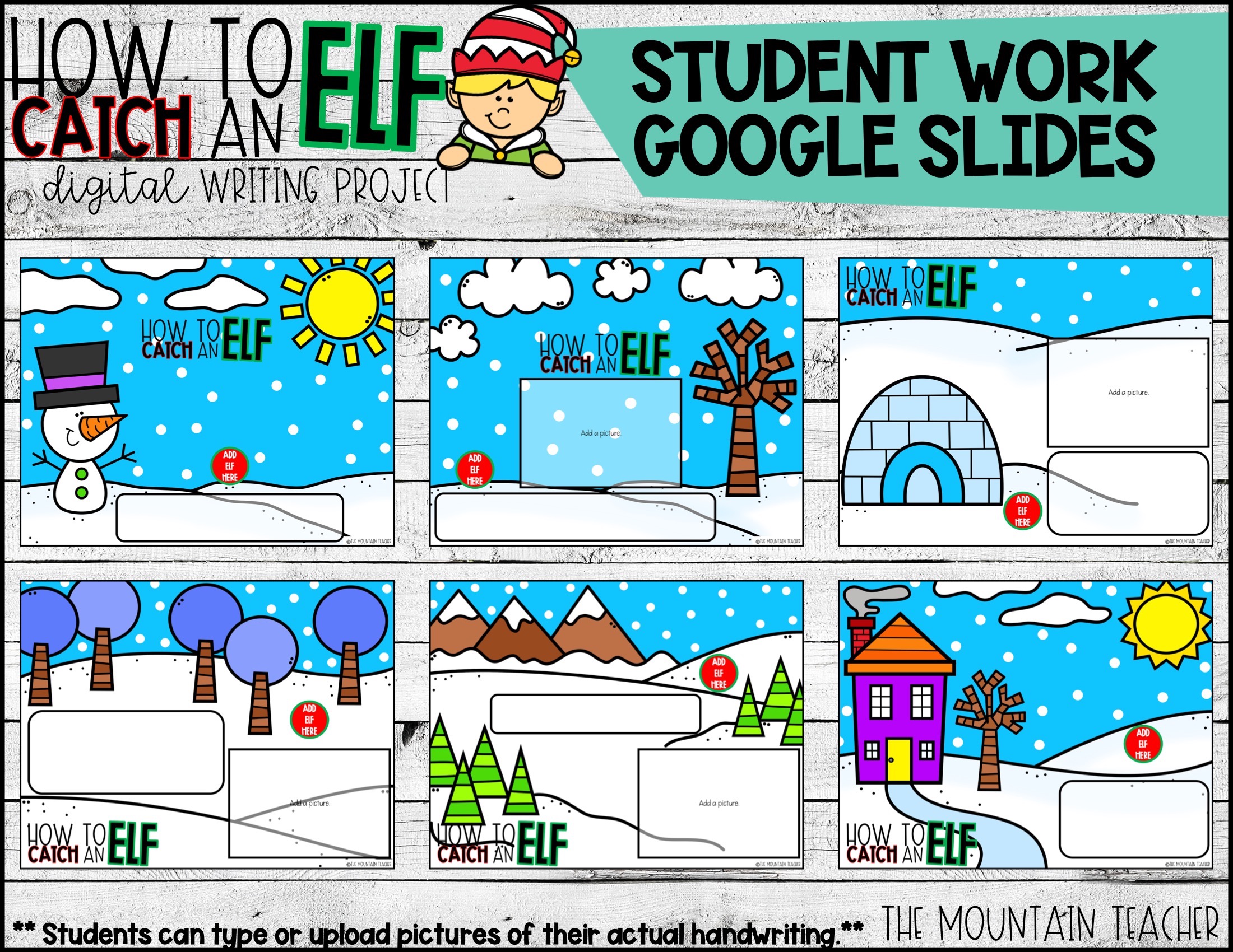 How to Catch an Elf Christmas Writing Activity for Google Slides with ...
