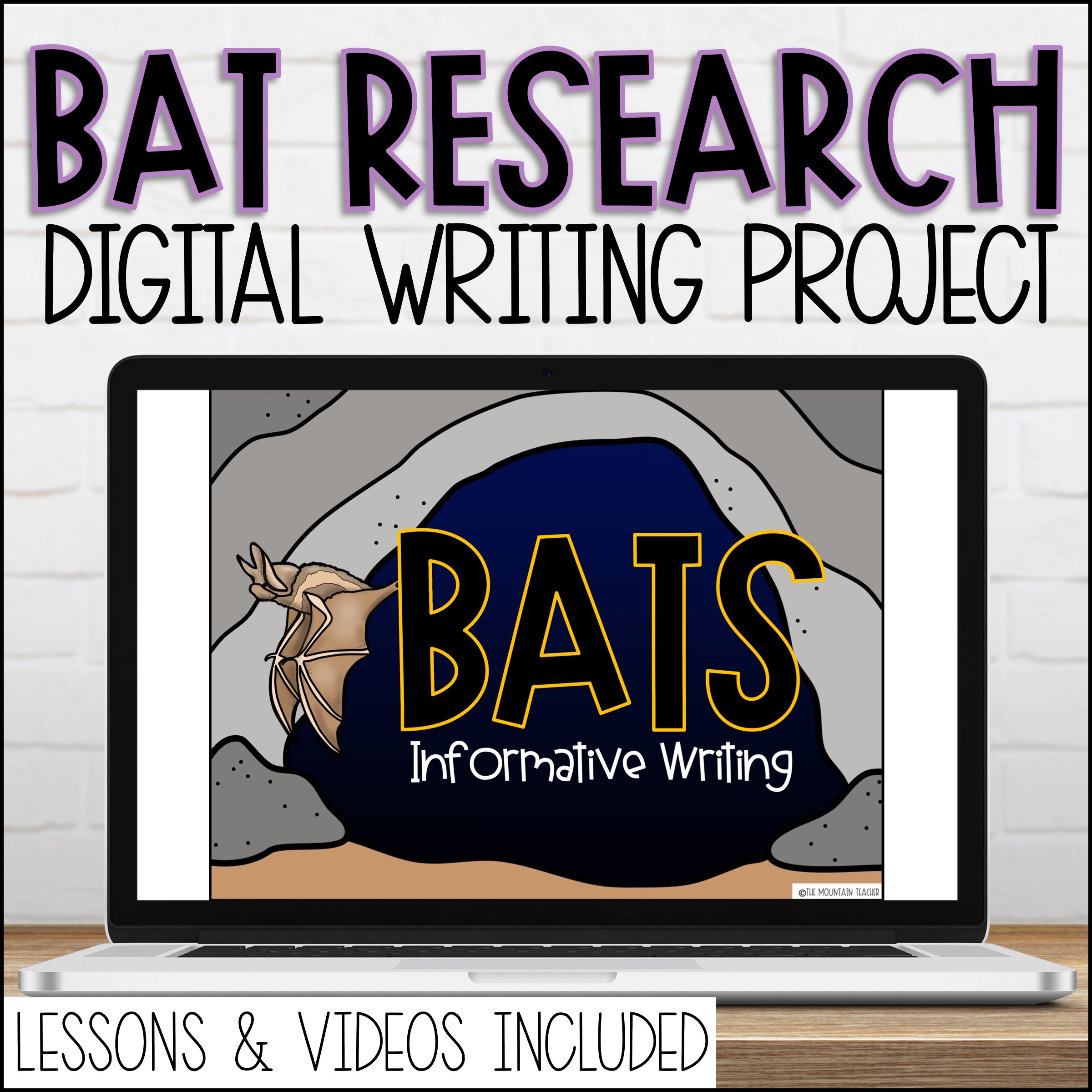 Digital Bats Google Slides Informative Writing Prompt with Videos ...