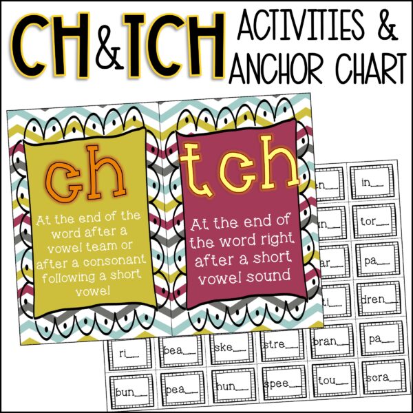 ch or tch Phonics Anchor Chart and Activity | Made By Teachers ch or tch Phonics Anchor Chart and Activity | Made By Teachers