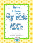 Bible Alphabet to Color and Write Pages - Made By Teachers