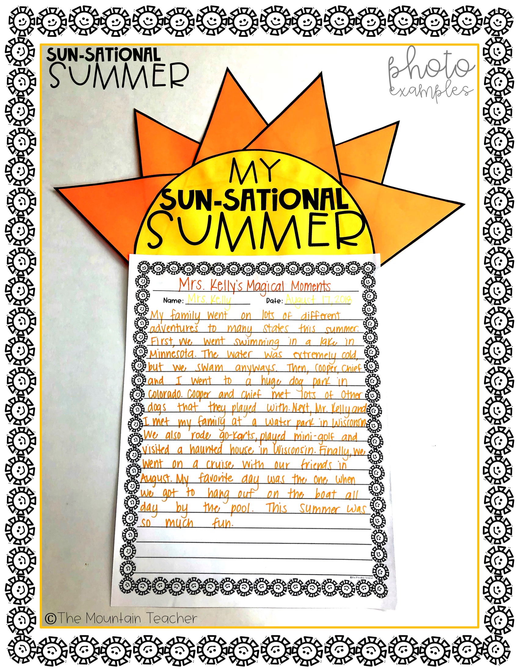 Summer Narrative Writing Activity and Prompt - Made By Teachers