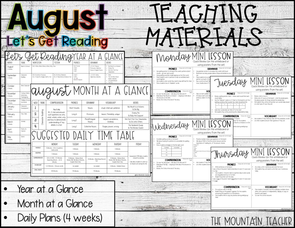 August DIGITAL Lets Get Reading 2nd Grade Reading Activities and Videos ...