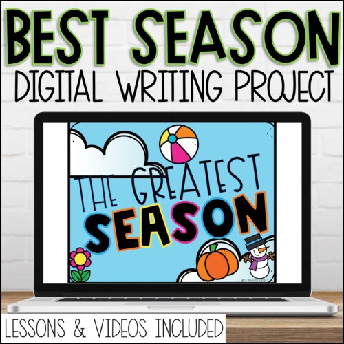 Digital Best Season Google Slides Opinion Writing Prompt and Videos ...