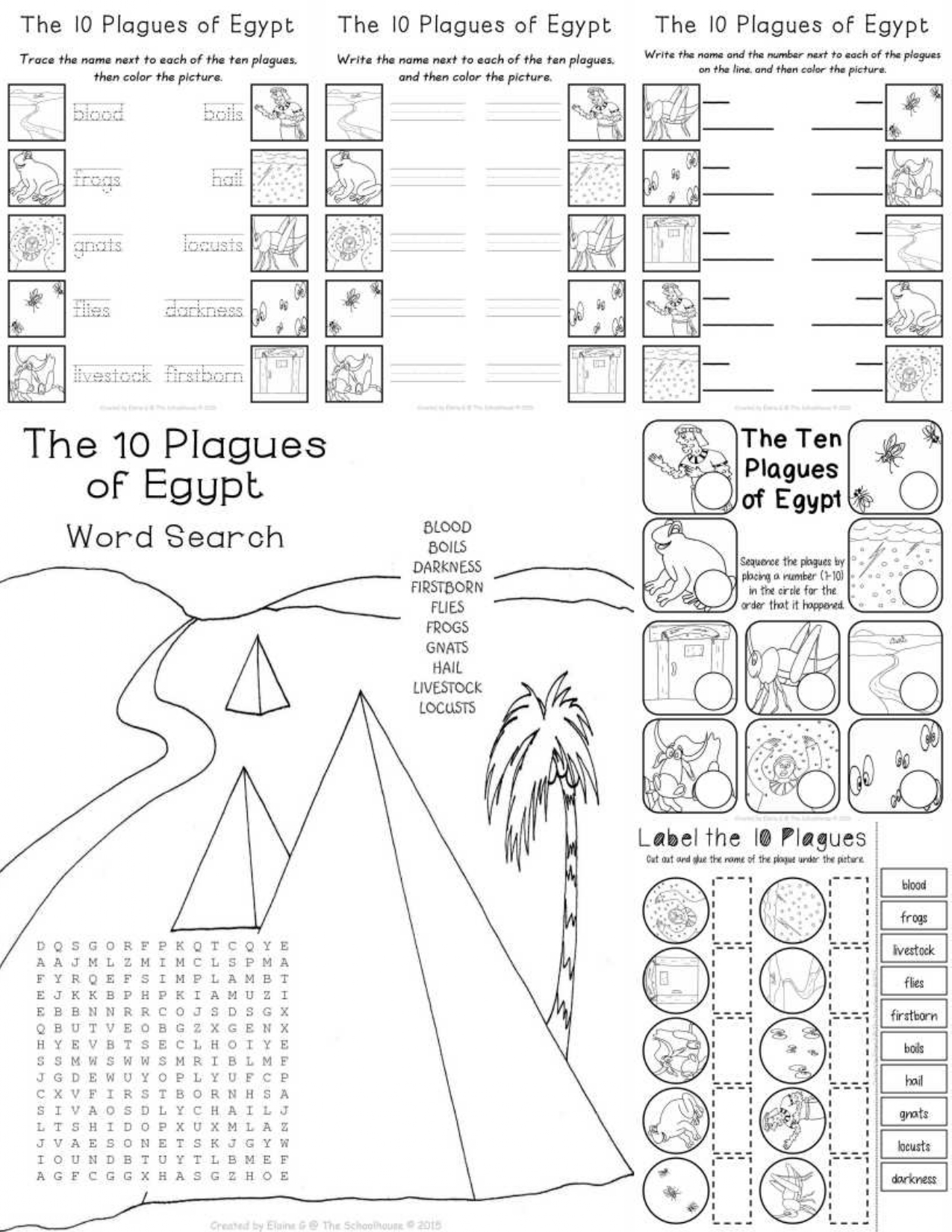 The Ten Plagues of Egypt Worksheet Pack | Made By Teachers