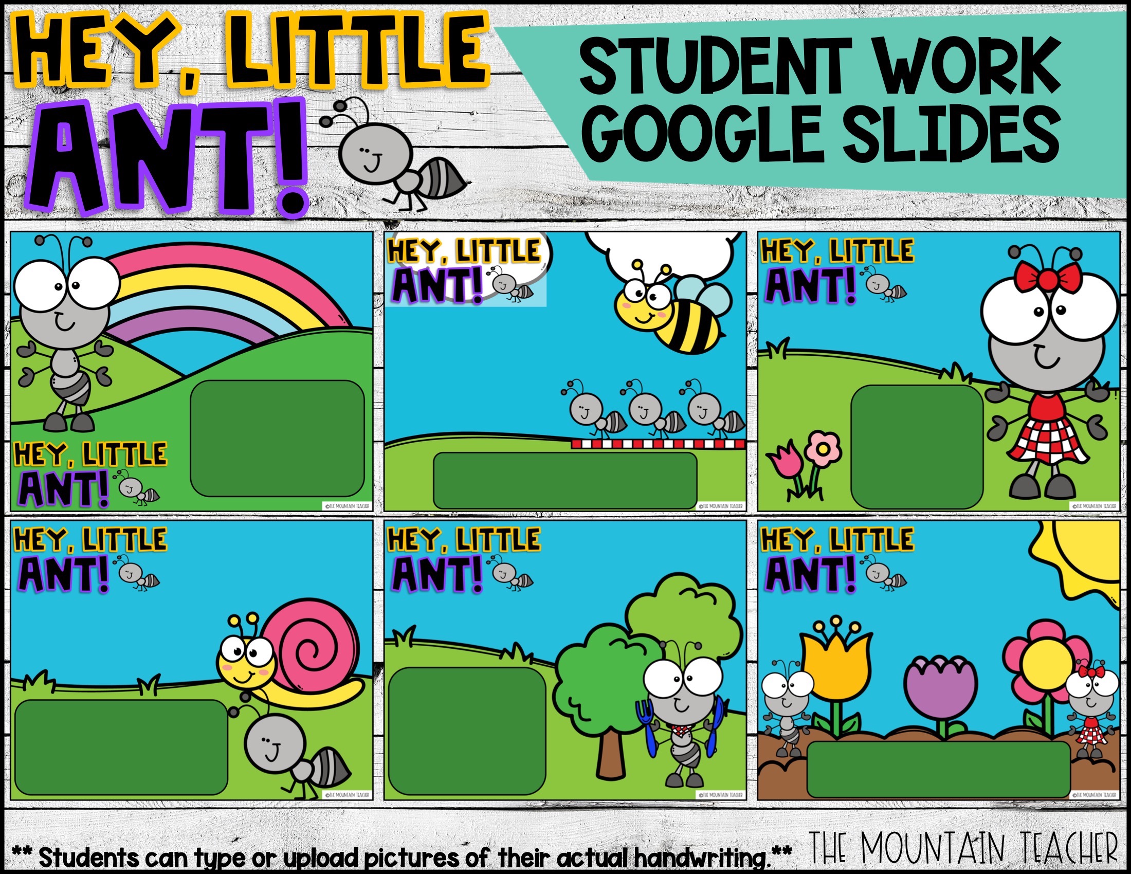 Hey Little Ant Opinion Writing Project | Digital Google Slides with ...