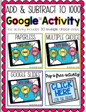 3 Digit Addition and Subtraction with Regrouping | Google Slides Math ...