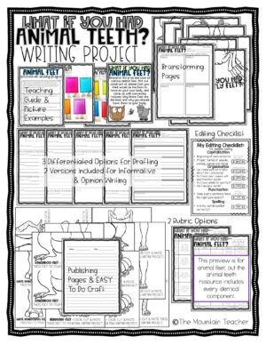 What If You Had Animal Teeth Writing Activity | Animal Adaptation ...