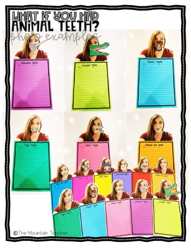 What If You Had Animal Teeth Writing Activity | Animal Adaptation ...