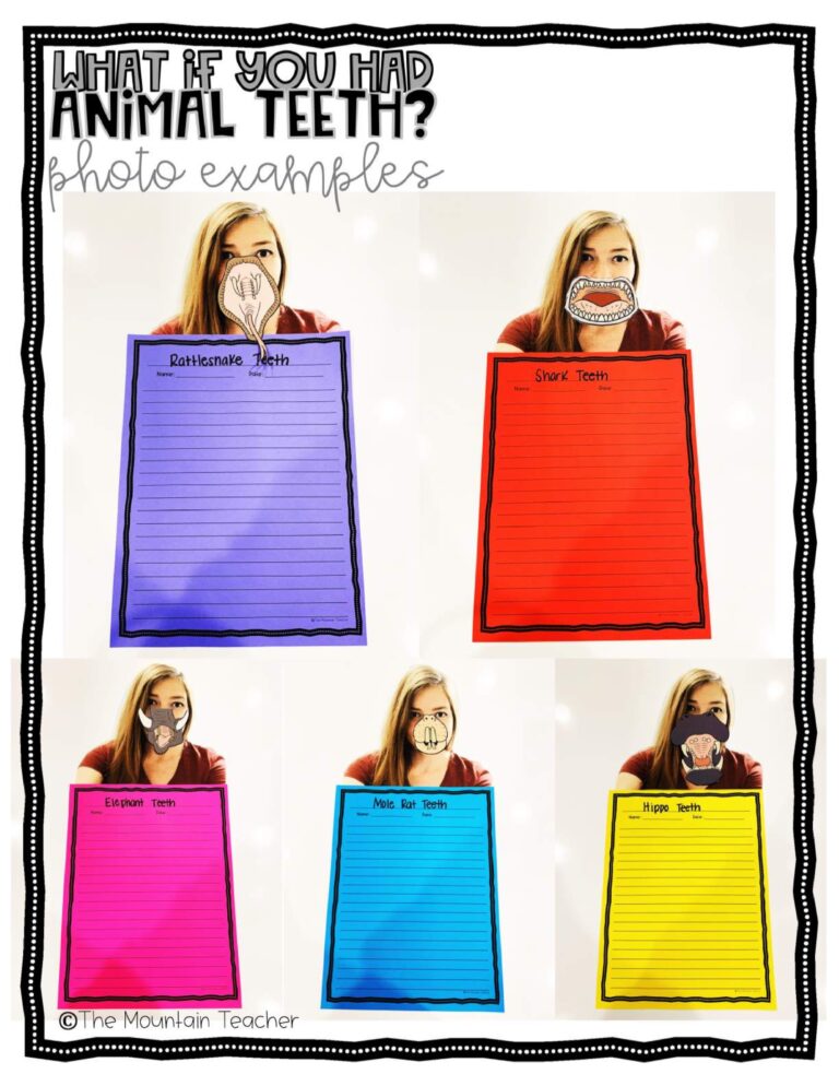 What If You Had Animal Teeth Writing Activity | Animal Adaptation ...