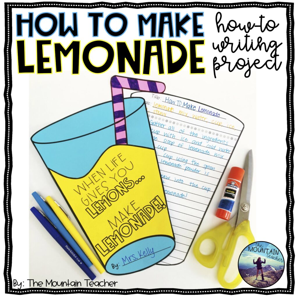 How to Make Lemonade | How to Writing Template | Made By Teachers