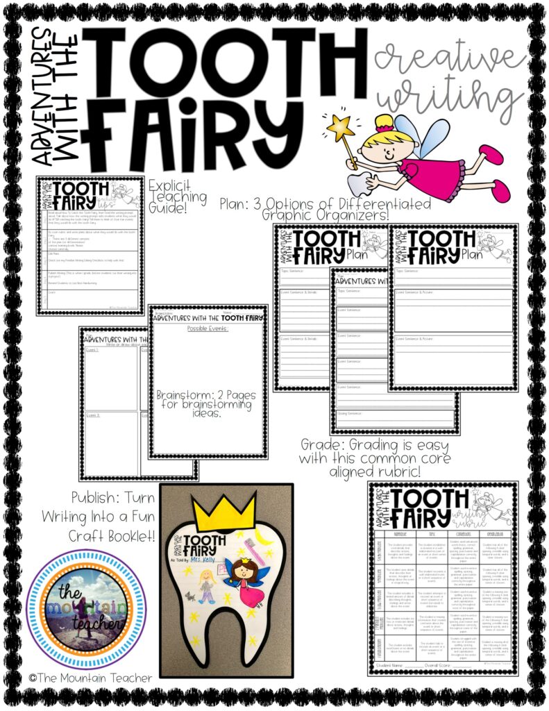 How to Catch the Tooth Fairy Narrative Writing | Dental Health Month ...