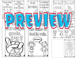 Ten Commandments for Kids Coloring Booklets - Catholic | Made By Teachers