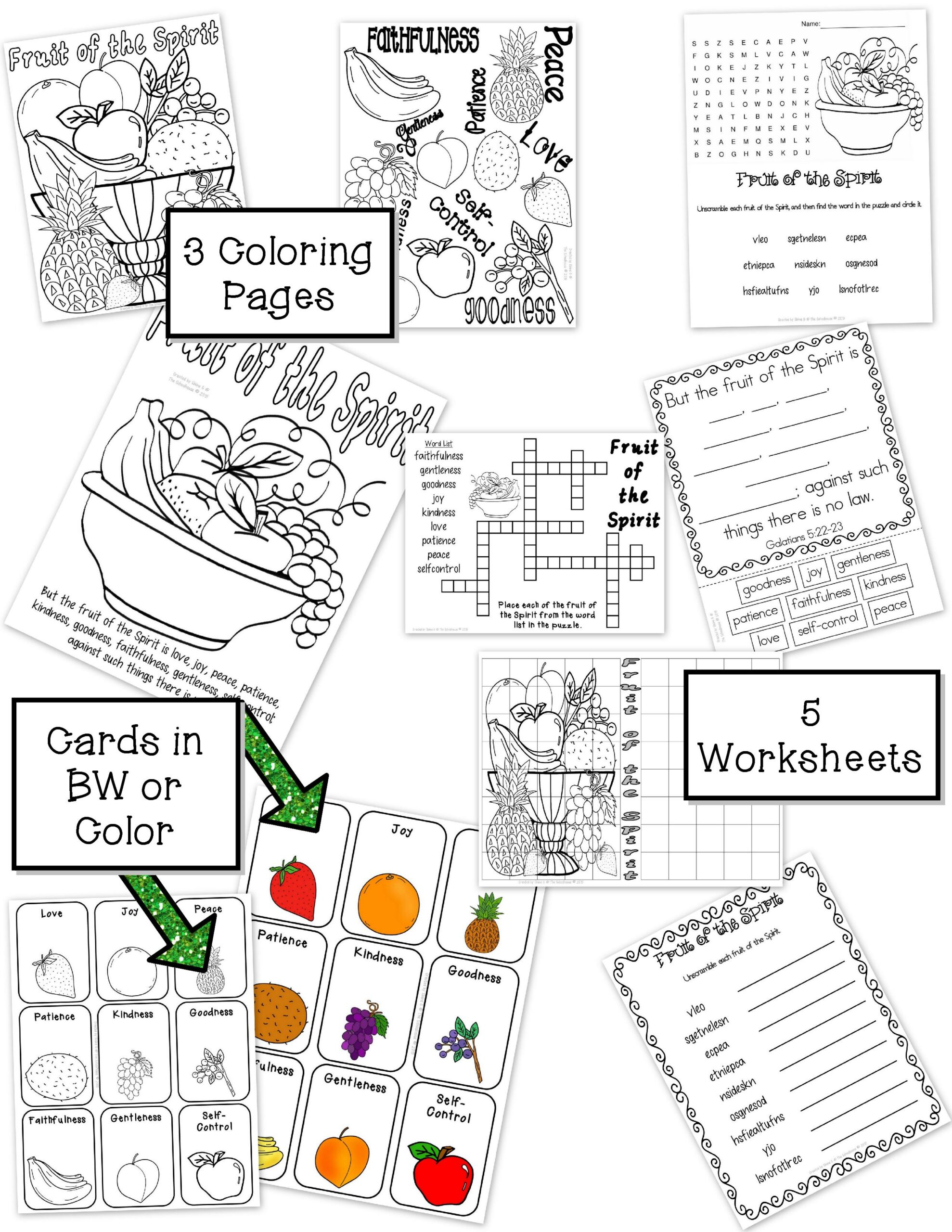 Fruit of the Spirit Activity Pack 1 | Made By Teachers