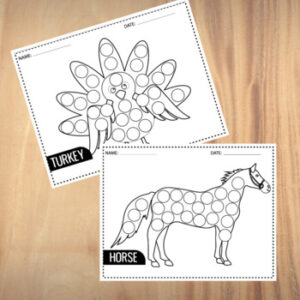 Printables Farm Animals Dot Marker,Creative Activity Do A Dot Paint ...