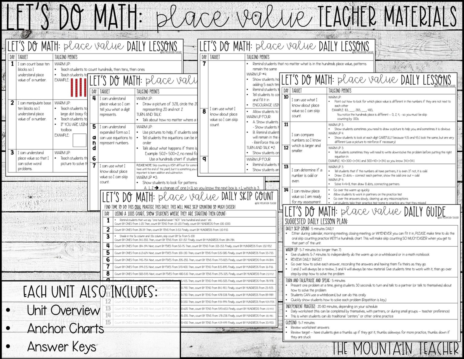 DIGITAL Lets Do Math No Prep 2nd Grade PLACE VALUE Worksheets and ...