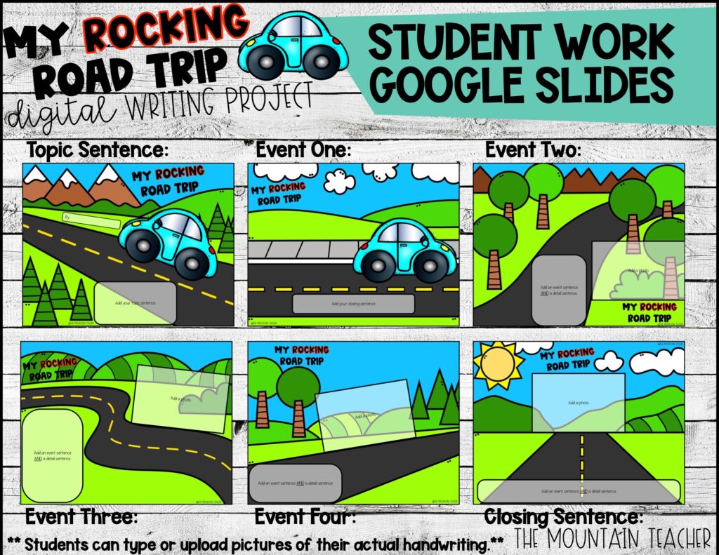 Digital Road Trip Google Slides Narrative Writing Prompt with Videos ...