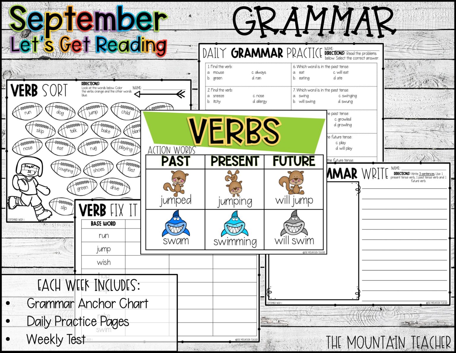 September Lets Get Reading 2nd Grade NO PREP Printable Reading ...