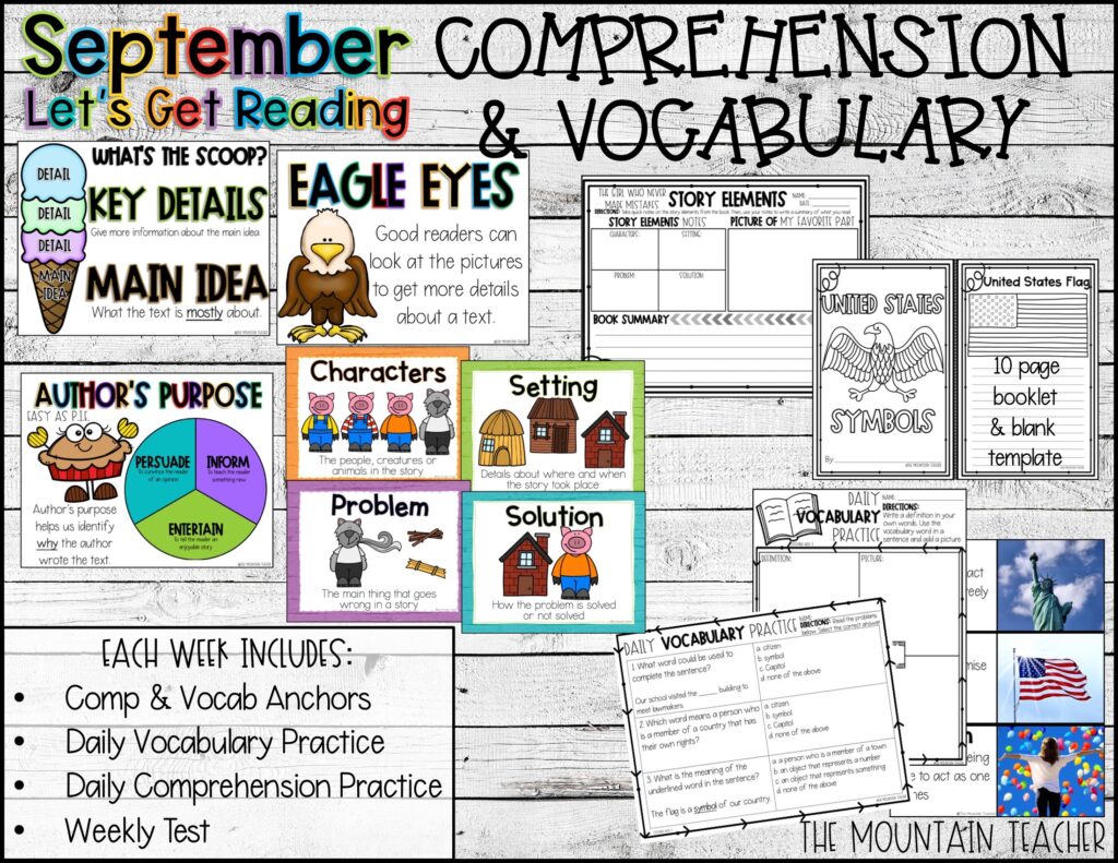 September Lets Get Reading 2nd Grade NO PREP Printable Reading ...