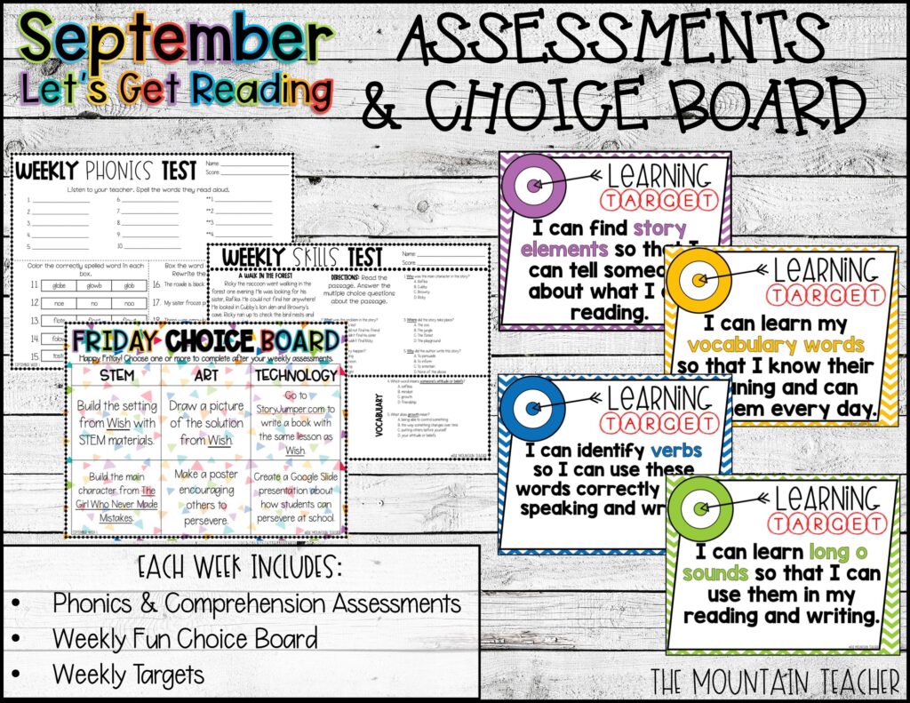 September Lets Get Reading 2nd Grade NO PREP Printable Reading ...