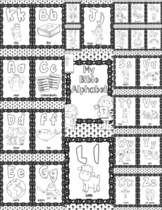 Bible Alphabet Posters or Coloring Pages | Made By Teachers