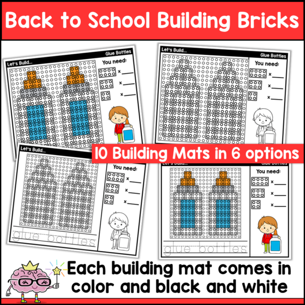 Let's Build - Back to School Building Brick Block Mats Fine Motor ...