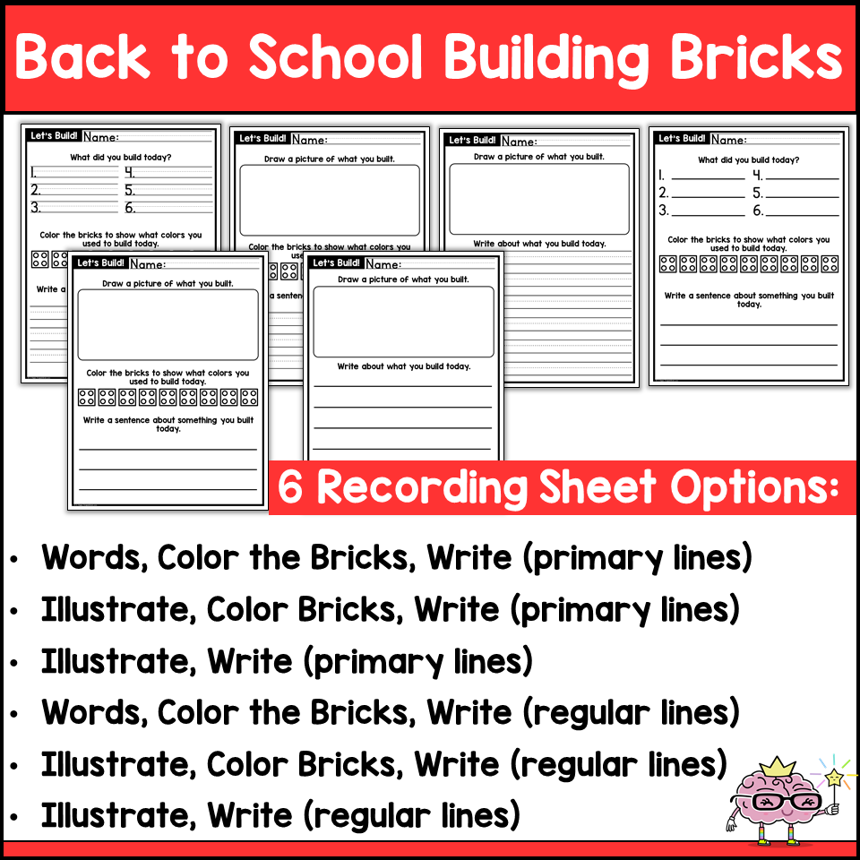 Let's Build - Back to School Building Brick Block Mats Fine Motor ...