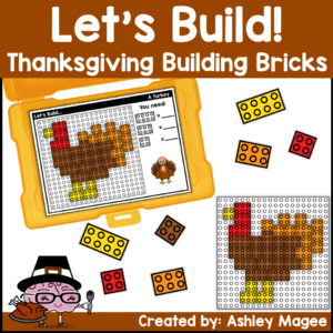 Let's Build - Thanksgiving Building Brick Block Mats Fine Motor Center ...