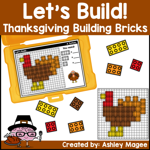 Let's Build - Thanksgiving Building Brick Block Mats Fine Motor Center ...