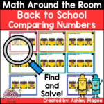 Back to School Math Around the Room Comparing Numbers Printable | Made ...