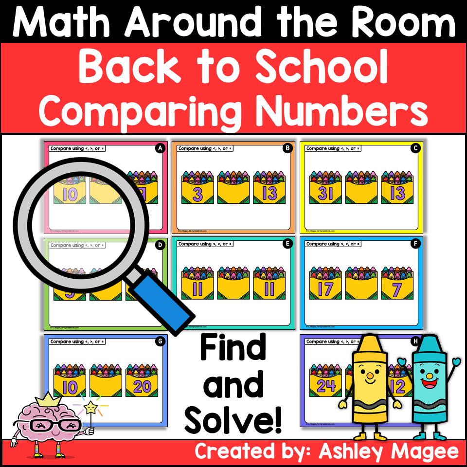 Back to School Math Puzzle Pictures & Writing Activity: Addition ...