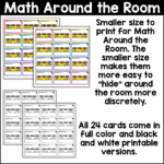 Back to School Math Around the Room Comparing Numbers Printable | Made ...