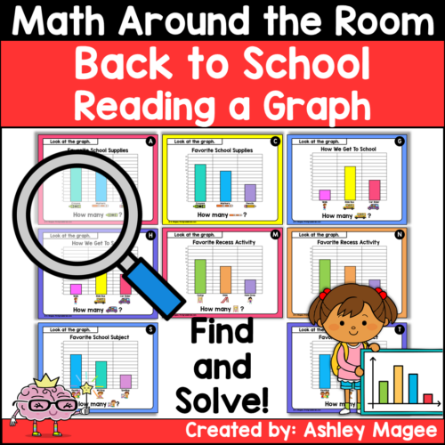 Back to School Math Around the Room Reading a Graph Printable - Made By ...