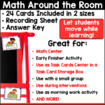 Back to School Math Around the Room Counting Ten Frames Printable ...