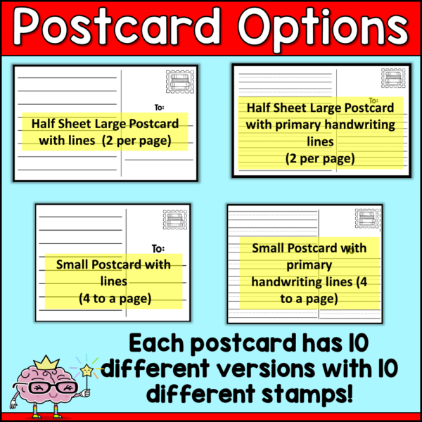 Postcards for Pals: Back to School Themed Writing Center Station | Made ...