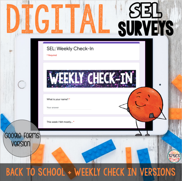 Back to School Digital SEL Surveys: All About Me + Weekly Check-In ...