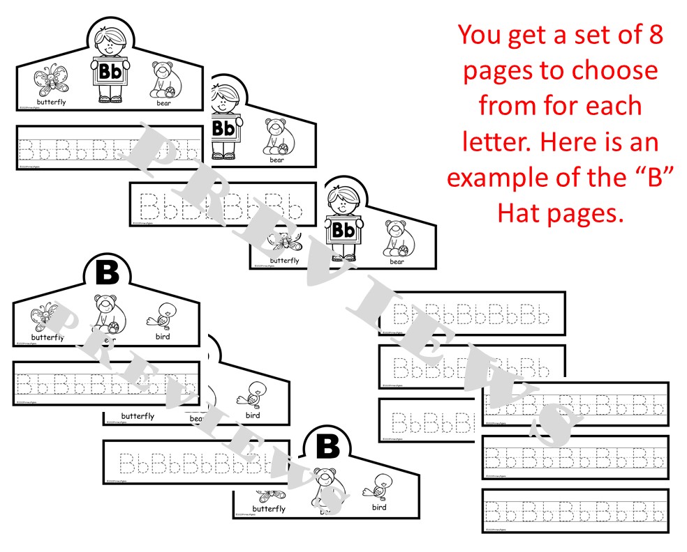 Alphabet Crowns Alphabet Hats | Made By Teachers