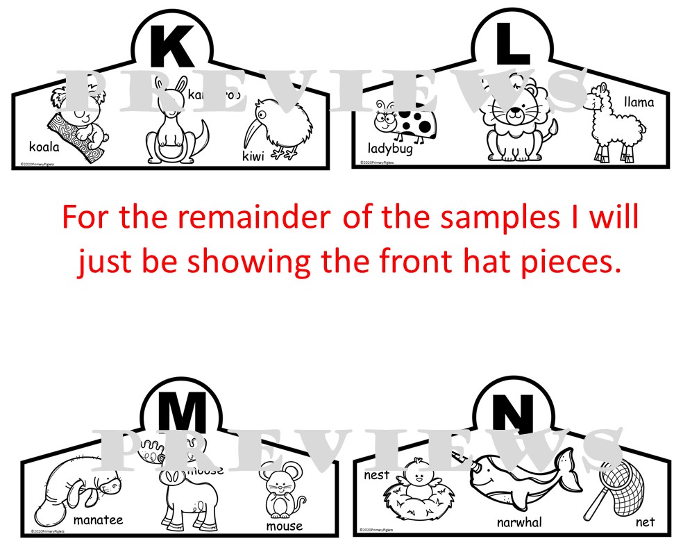 Alphabet Crowns Alphabet Hats | Made By Teachers