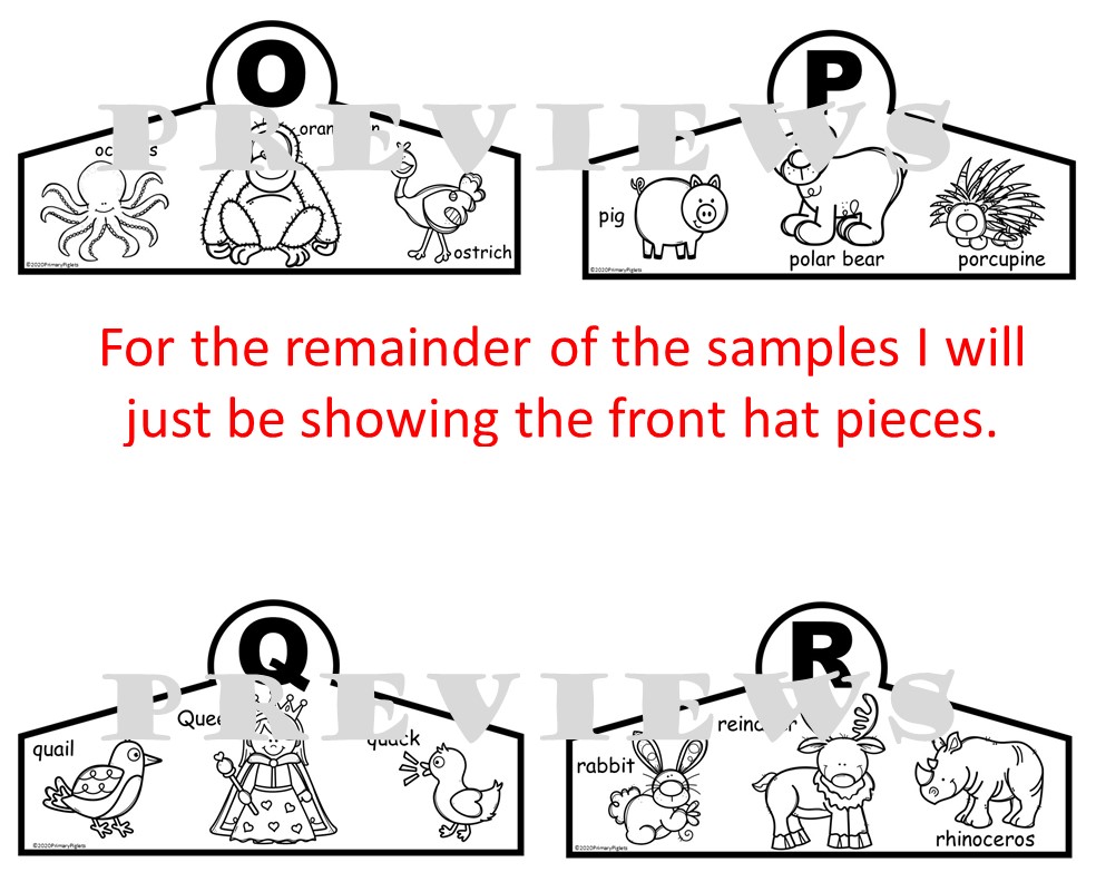 Alphabet Crowns Alphabet Hats | Made By Teachers