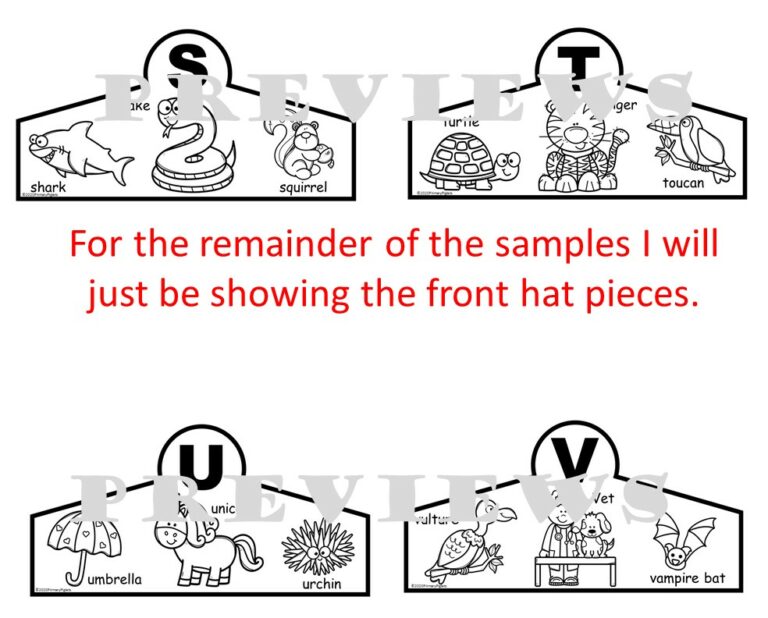 Alphabet Crowns Alphabet Hats | Made By Teachers