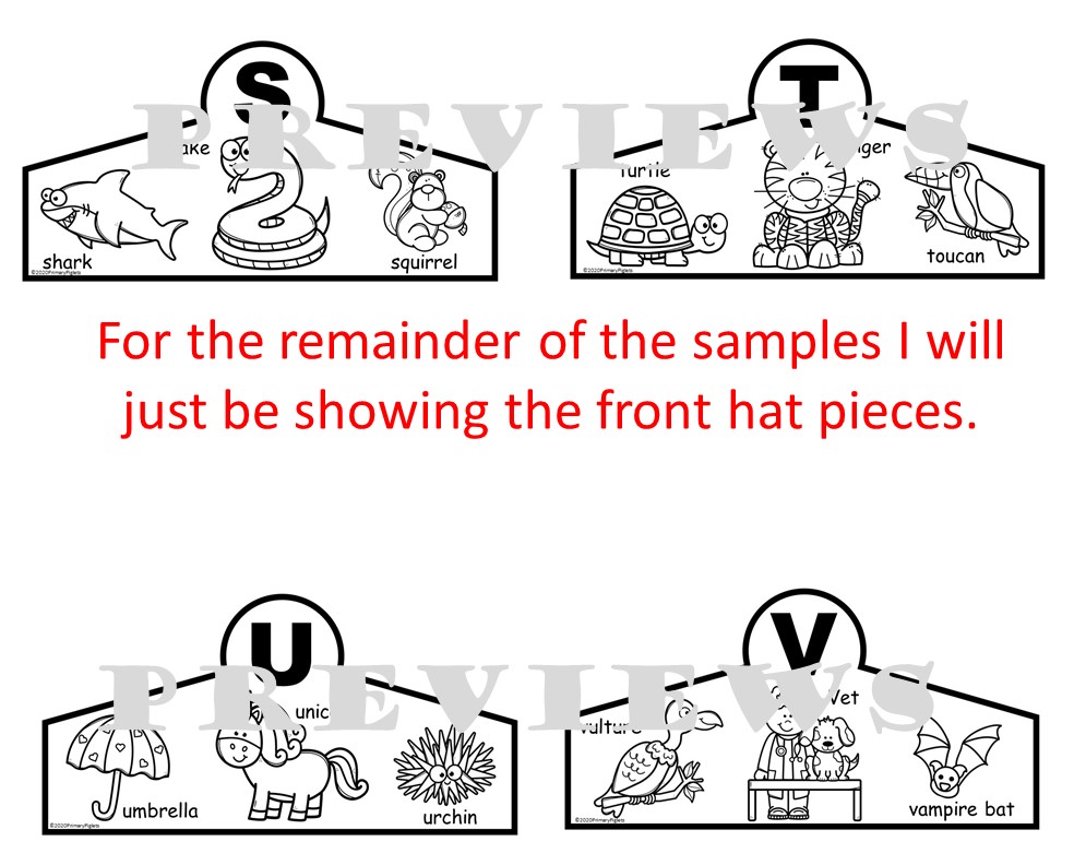 Alphabet Crowns Alphabet Hats | Made By Teachers