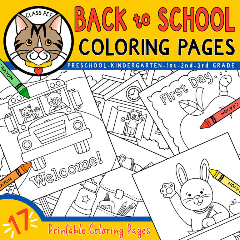 Back to School Coloring Pages | Made By Teachers